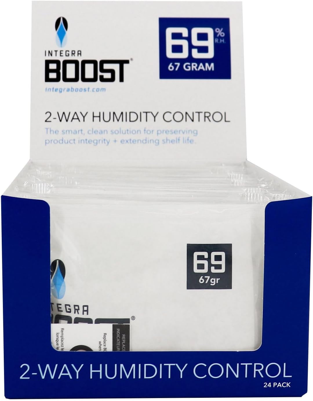 69% RH Level - 67 Gram Size - Two-Way Humidity Control Pack - Incl ...