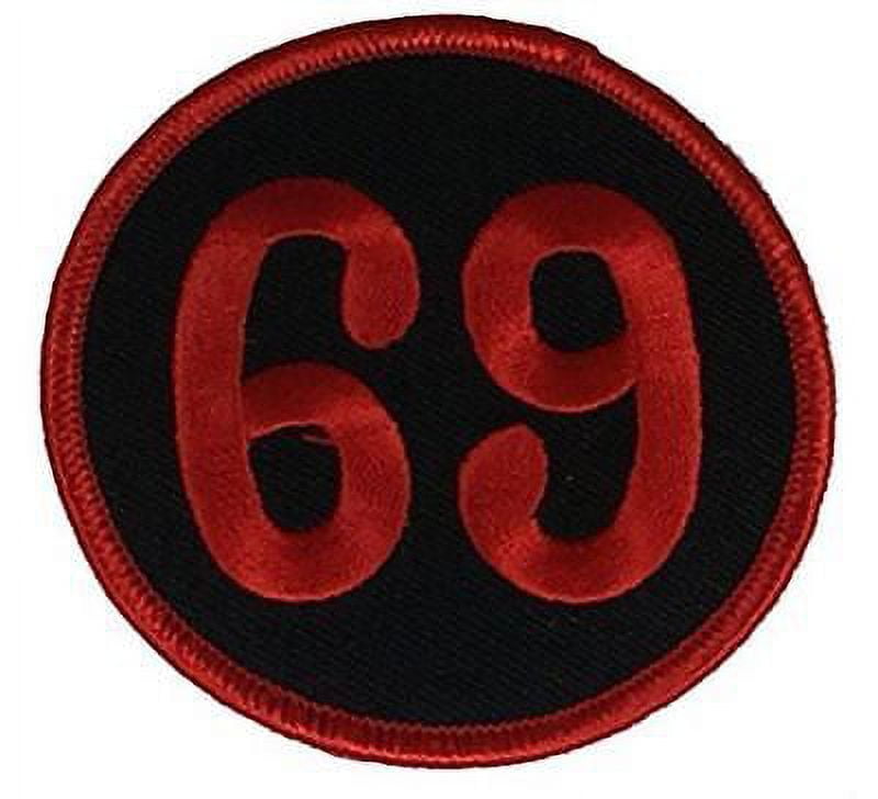 69 ROUND PATCH BIKER SEXY FUNNY HUMOR SIXTY NINE - Walmart.com