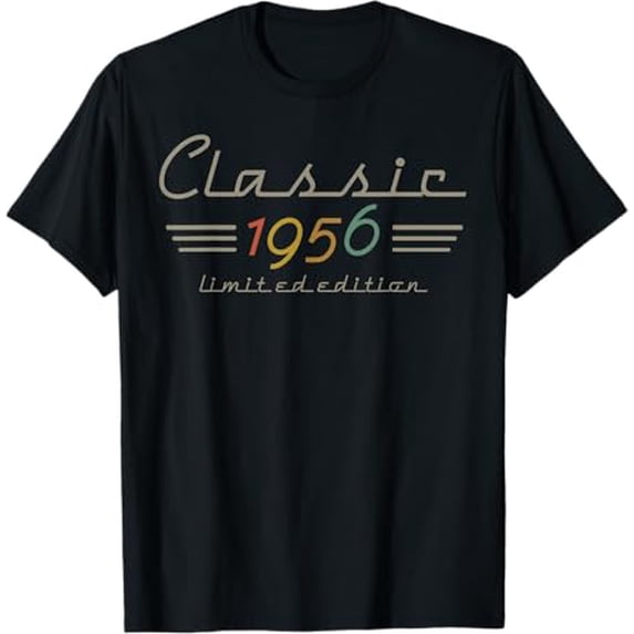69 Year Old Gift Classic 1956 Limited Edition 69th Birthday T-Shirt ...