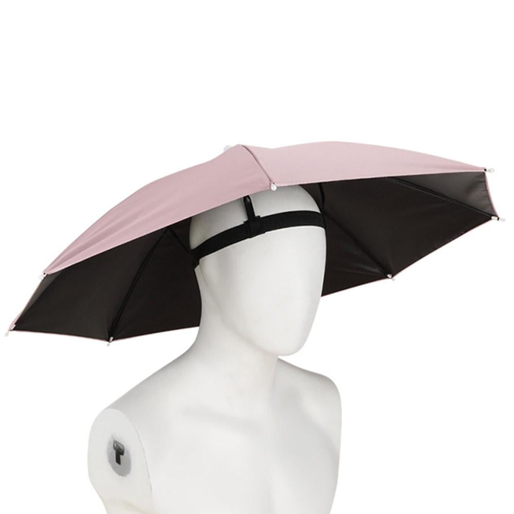 69 black plastic cap umbrella (pink) (A) $ sun hat umbrella 69 large ...
