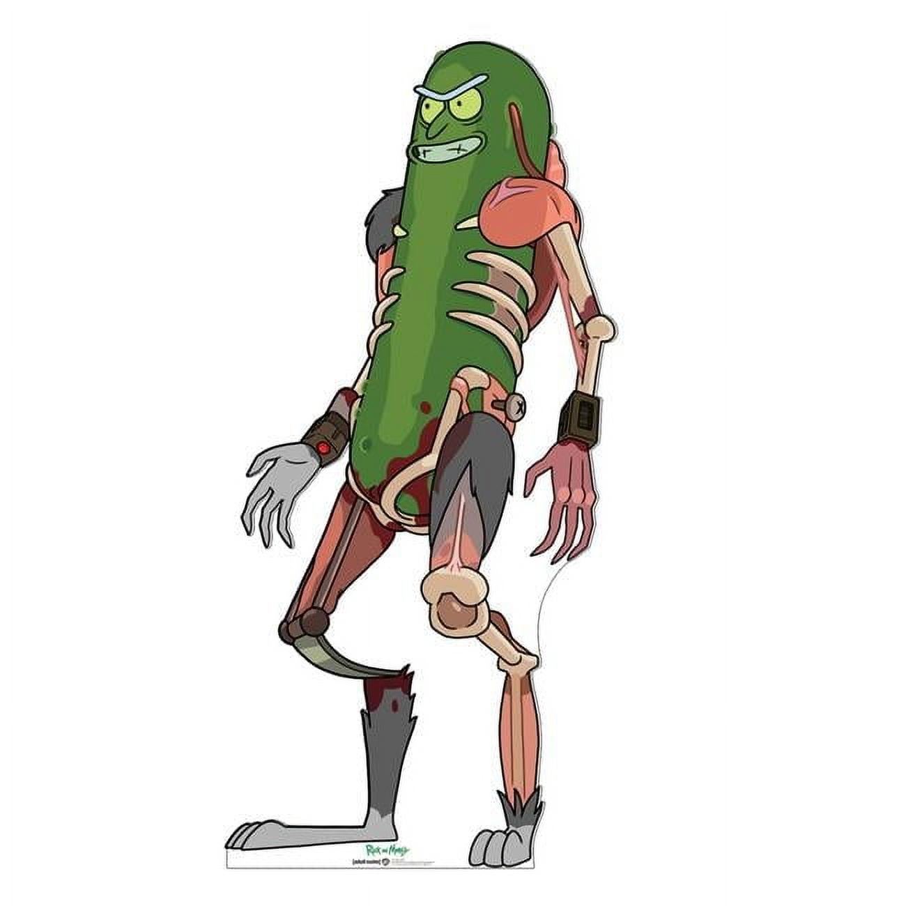 69 x 33 in. Pickle Rick Life-Size Cardboard Cutout - Walmart.com