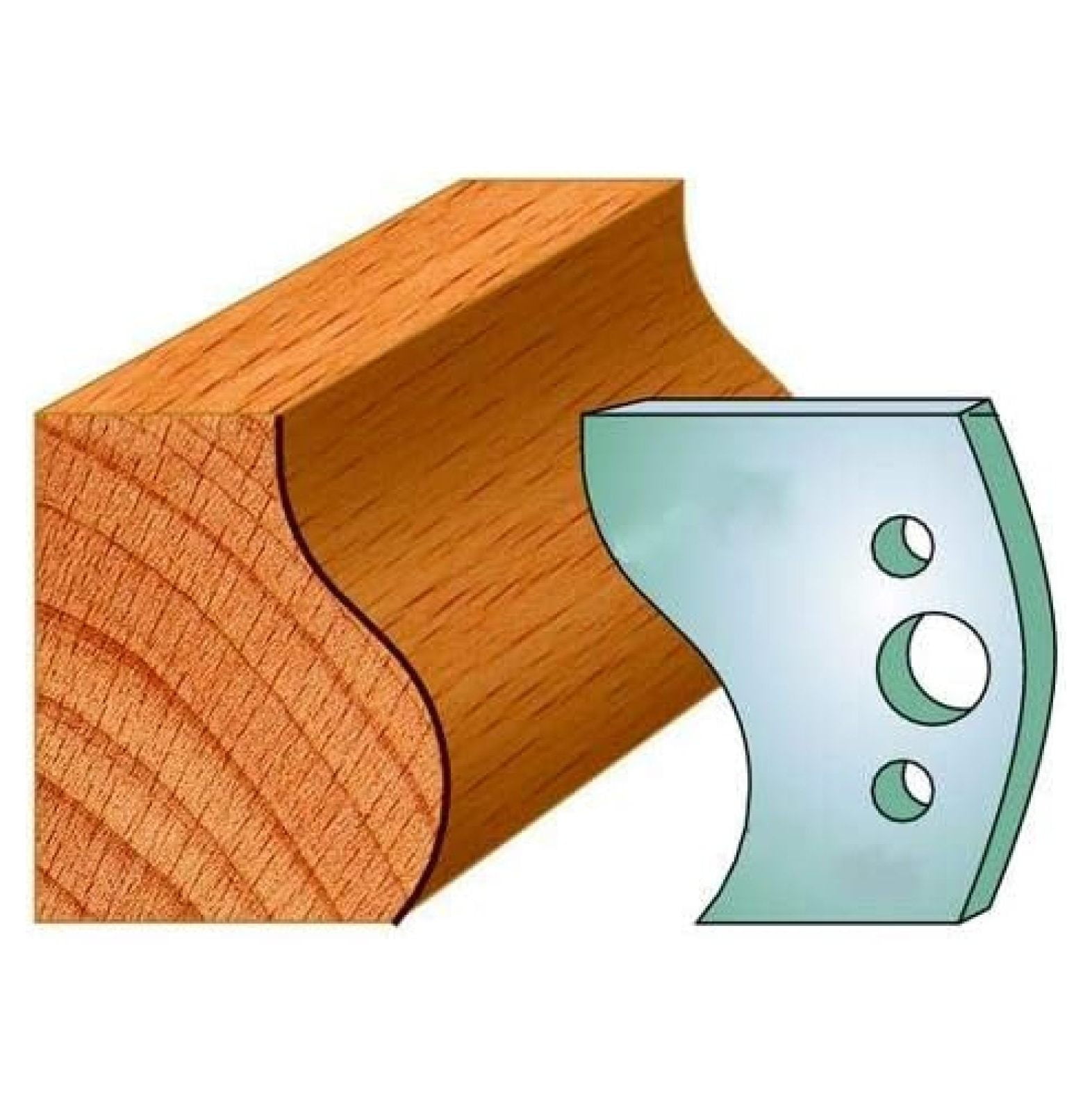 690.571 Profiled Knives for Shaper Cutters, 1-31/32-Inch Cutting Length ...