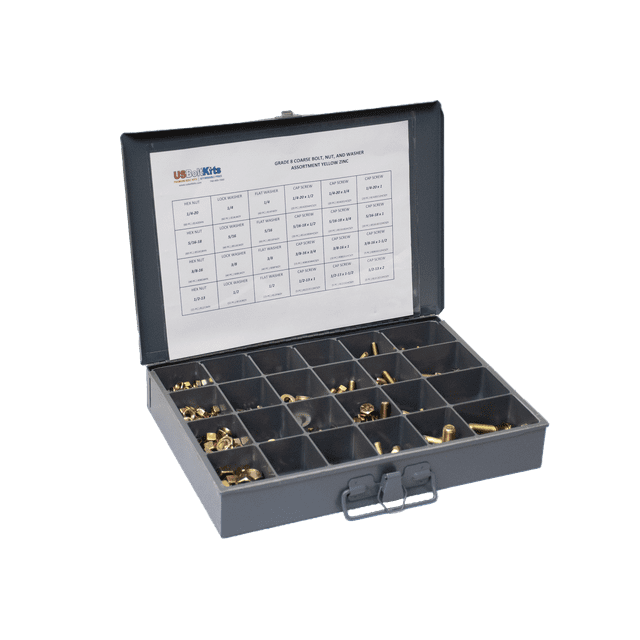 690 Piece Grade 8 Coarse Thread Fastener Drawer Assortment - Walmart.com