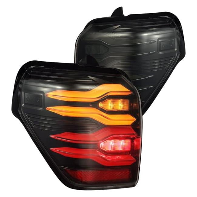 690030 LED Fiber Optic Tail Light - Black Housing - Clear Lens - High ...
