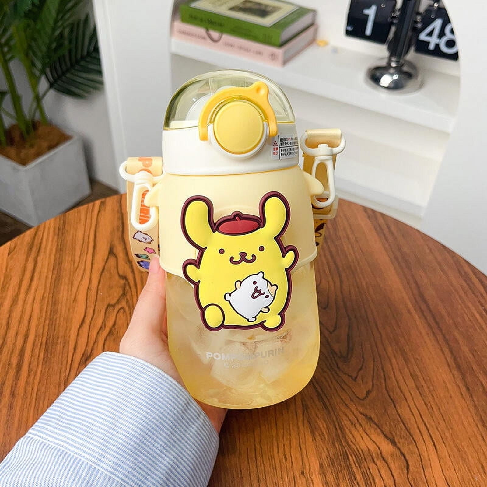 690ML Sanrio Water Bottle Anime Cinnamoroll Kuromi Melody Plastic ...