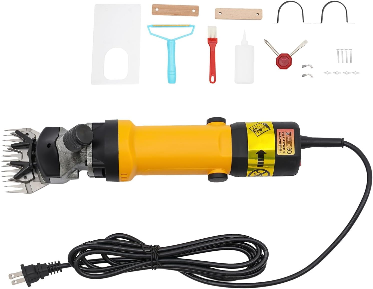 690W Electric Sheep Shears, Sheep Clippers with 6 Adjustable Speeds ...