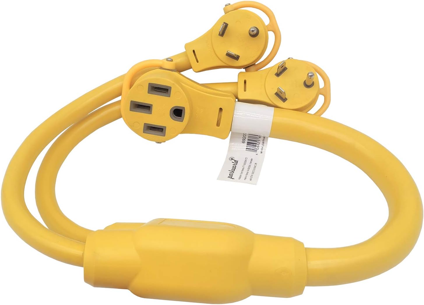 692071 Dual RV 30A Plugs NEMA -30P o 14-50R Female RV 50A Recepacle, Y ...