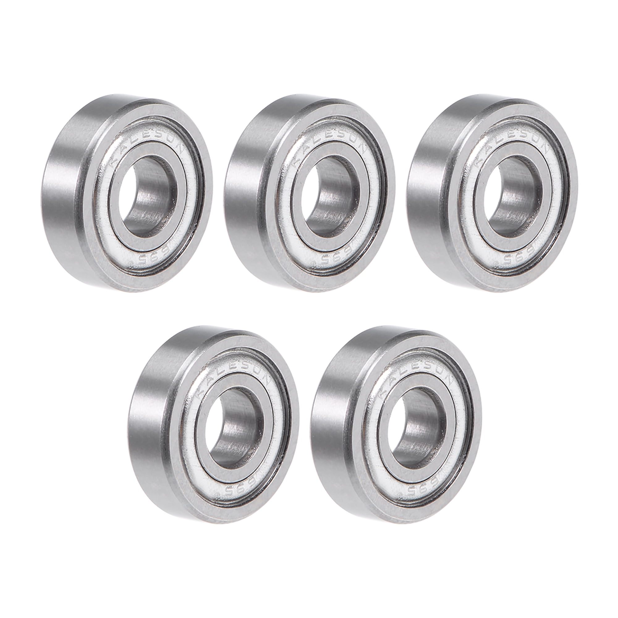 695ZZ Ball Bearing 5x13x4mm Double Shielded Chrome Steel Bearings 5pcs ...