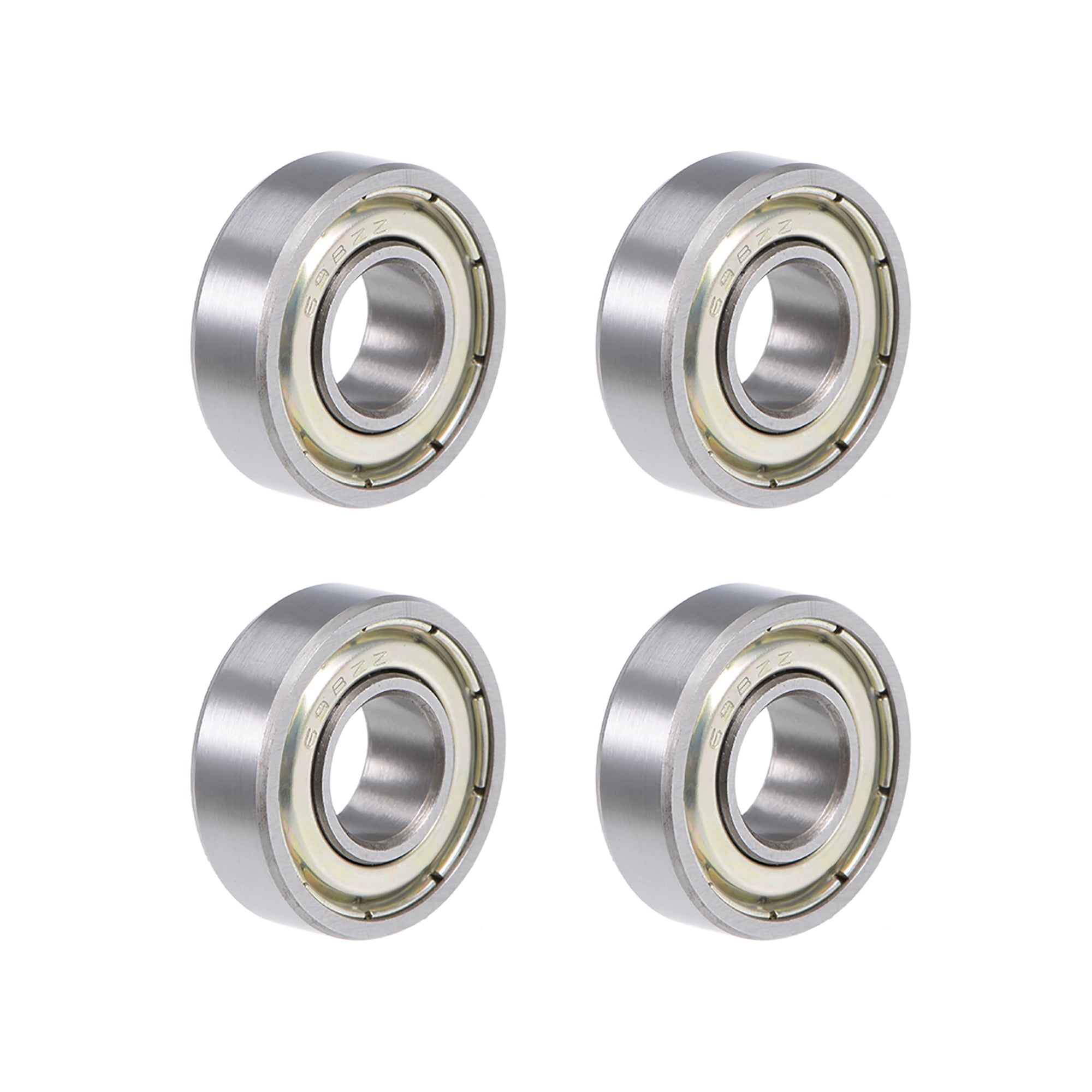 698ZZ Ball Bearing 8x19x6mm Double Shielded Chrome Steel Bearings 4pcs ...