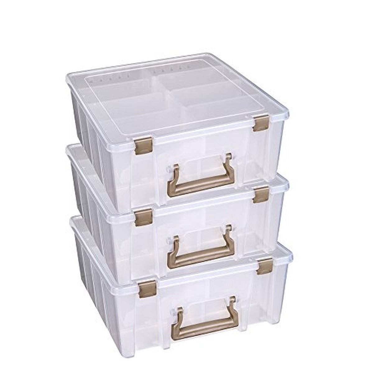 6990zz Super Satchel Double Deep 3-pack Portable Art & Craft Organizers ...