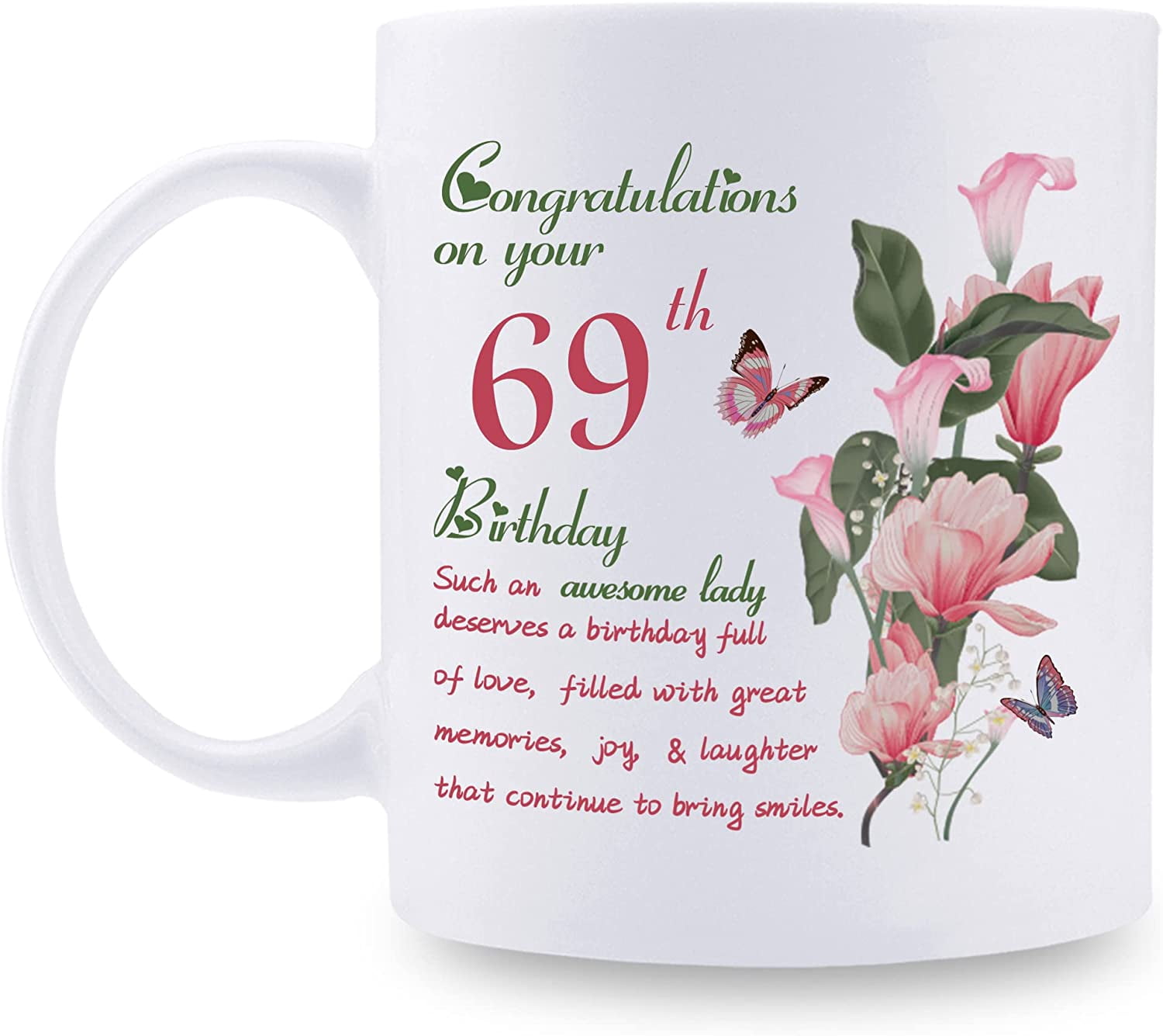 69th Birthday Gifts for Women - Congratulations on Your 69th Birthday ...