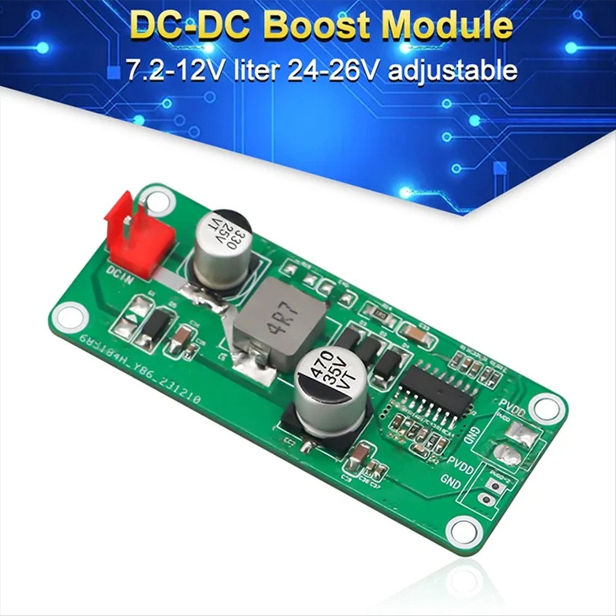 6A Current High Power Amplifier Boost Board DC-DC Boost Power Module ...