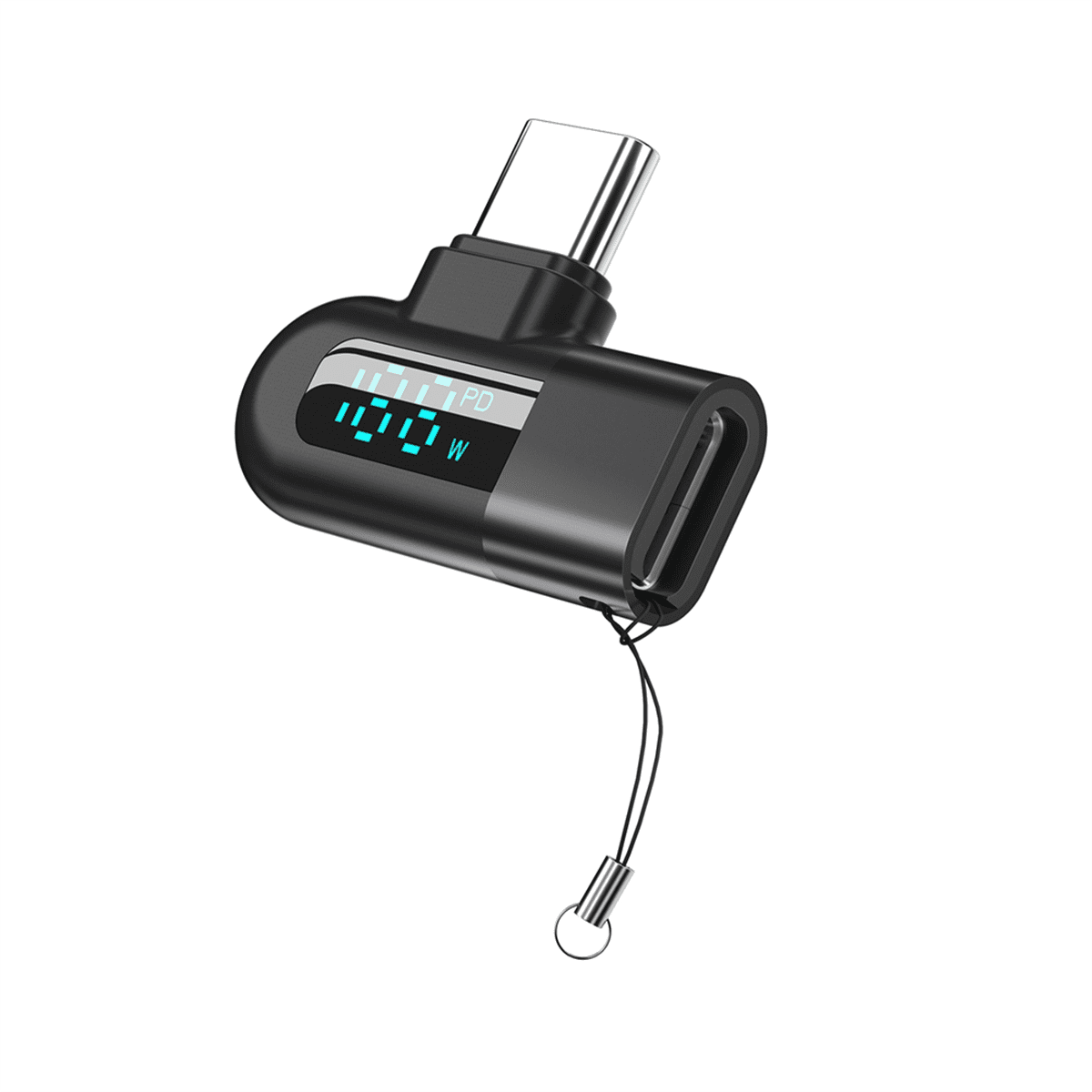 6A Digital Display Type C to Type C OTG Adapter for 120W Fast Charging ...