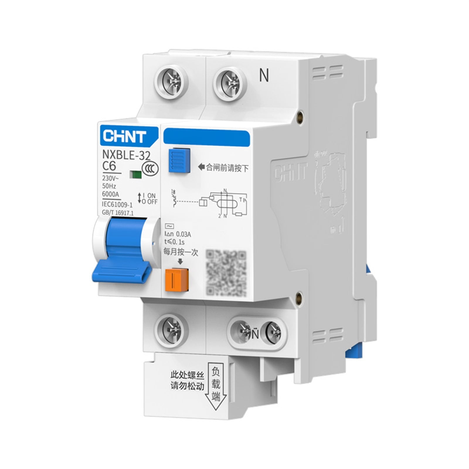 6A air switch with leakage protector 1p+n 2p leakage protection NXBLE ...