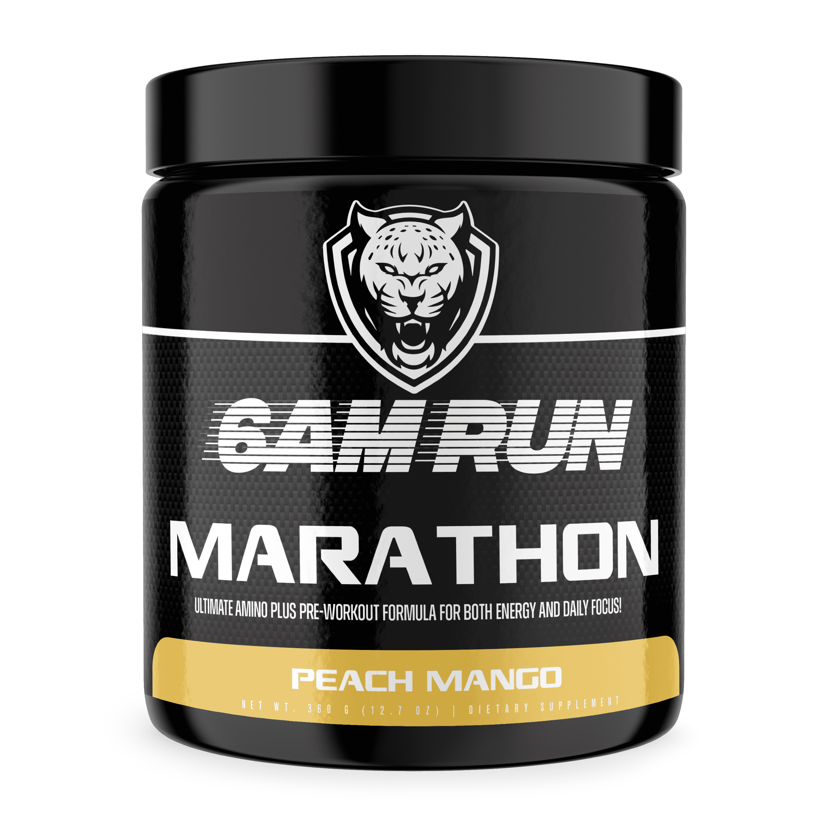 6AM Run Marathon, 12 Essential Amino Acids Plus Caffeine, Peach Mango ...