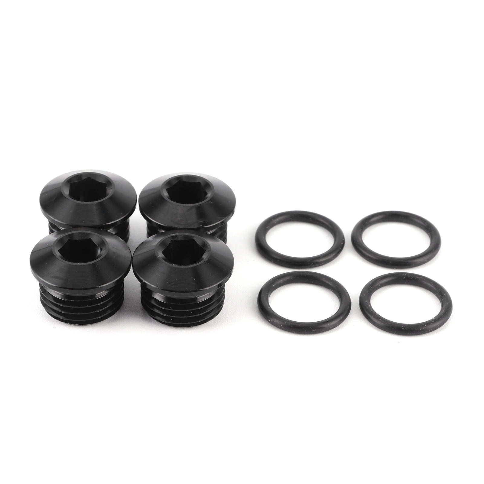 6AN Male Hex Head Socket with ORing Kit ORB Port Plug Aluminium Alloy ...