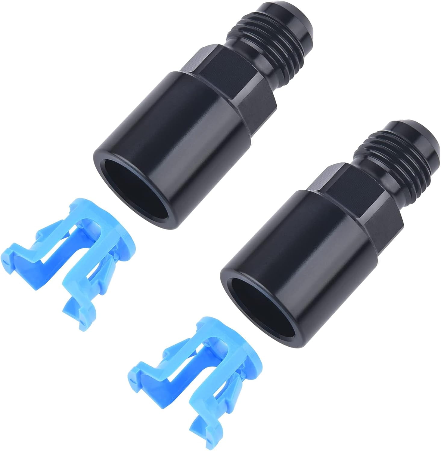 6AN Male to 3/8" SAE Quick-Disconnect Female Push-On EFI Fuel Rail ...