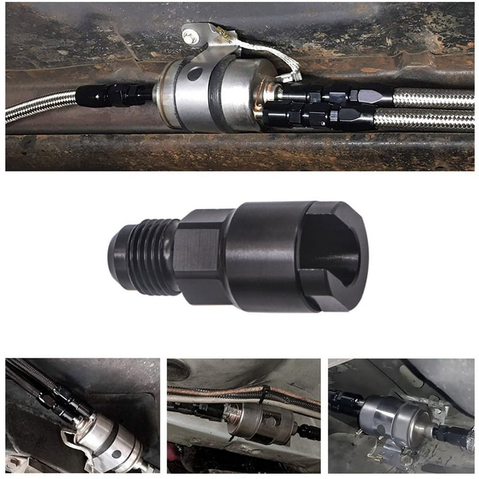6AN To 3/8 Quick Disconnect Female EFI Adapter Fitting Aluminum AN6 ...