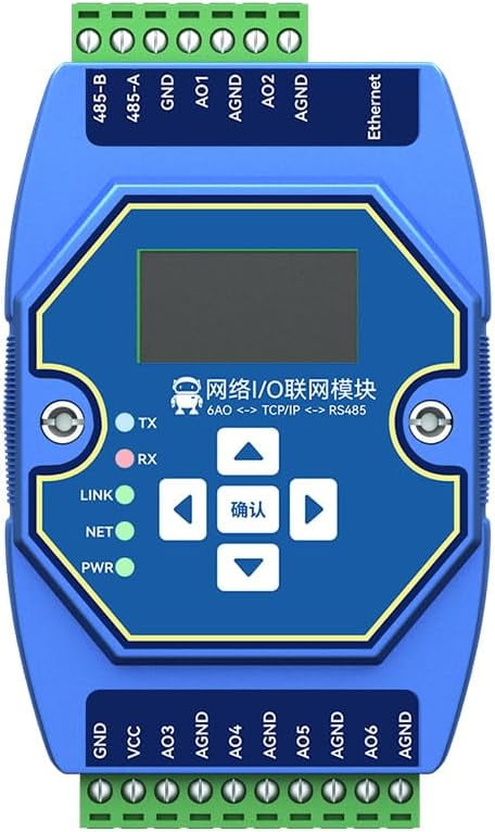 6AO RS485 RJ45 Etherent Analog and Digital Acquisition Control ME31-XXXA0006 ModBus TCP RTU I/O ...
