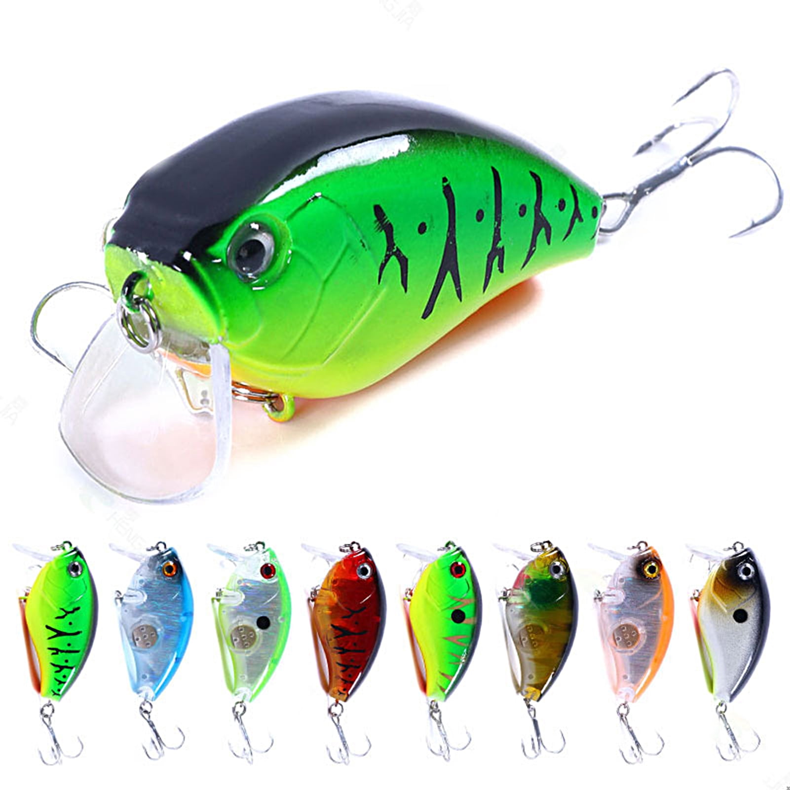6CM/17G Fishing Lure Simulated 3D Fisheyes Long Tongue Bright Color ...