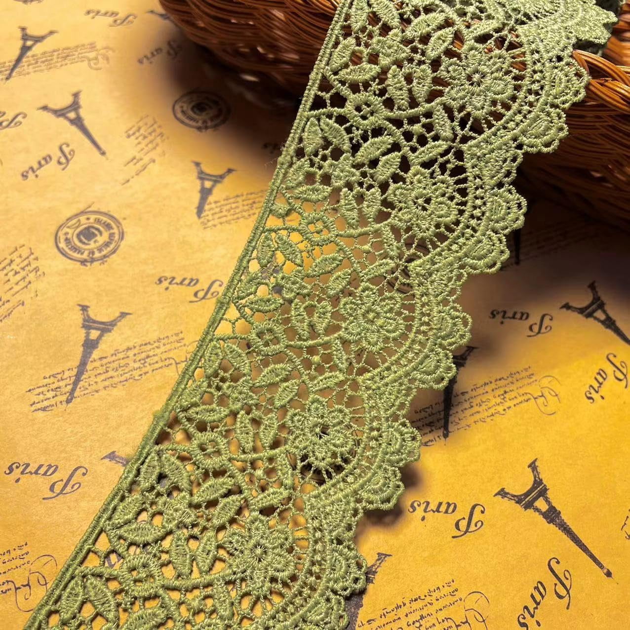 6CM Width Europe Flower Pattern Inelastic Embroidery Trims,Curtain ...