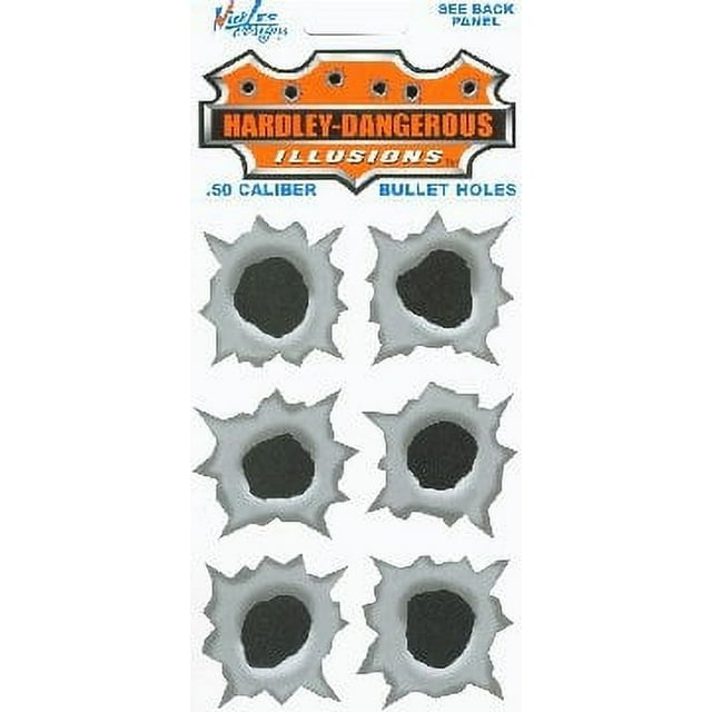 6CT .50 CALIBER BULLET HOLES REMOVABLE STICKERS - Walmart.com