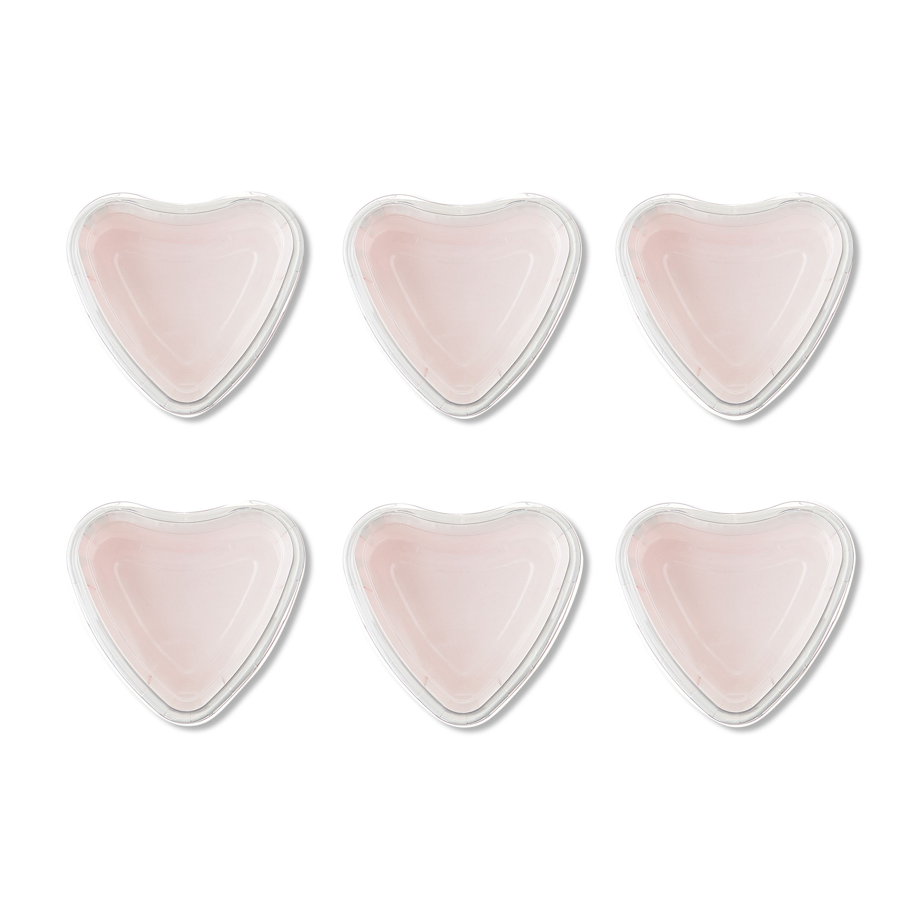 Mini Heart Cake Pan Set, Red and White, 6 Count, Valentine's Day by Way ...