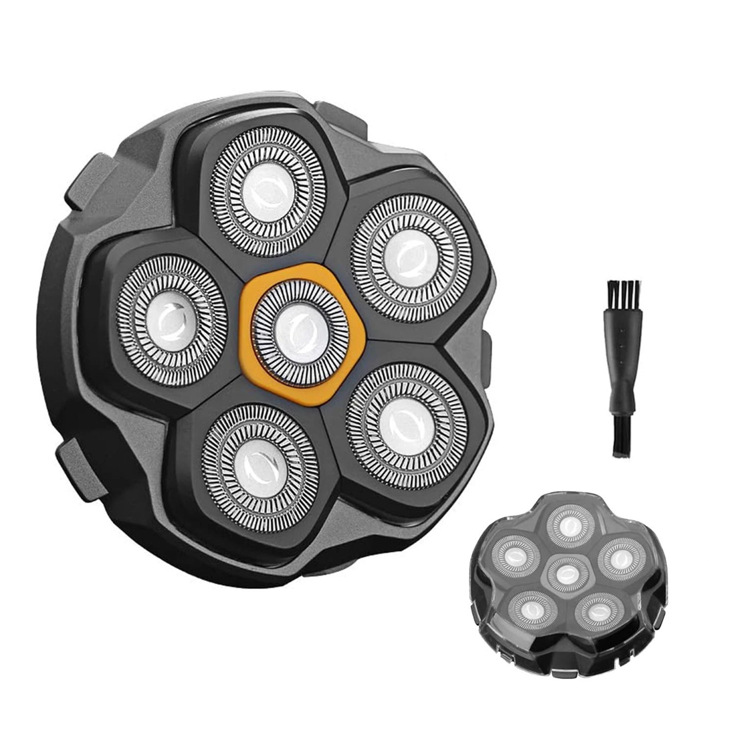 6D Blade Magnetic Replacement Shaving Head For Bald Men Head Shaver ...