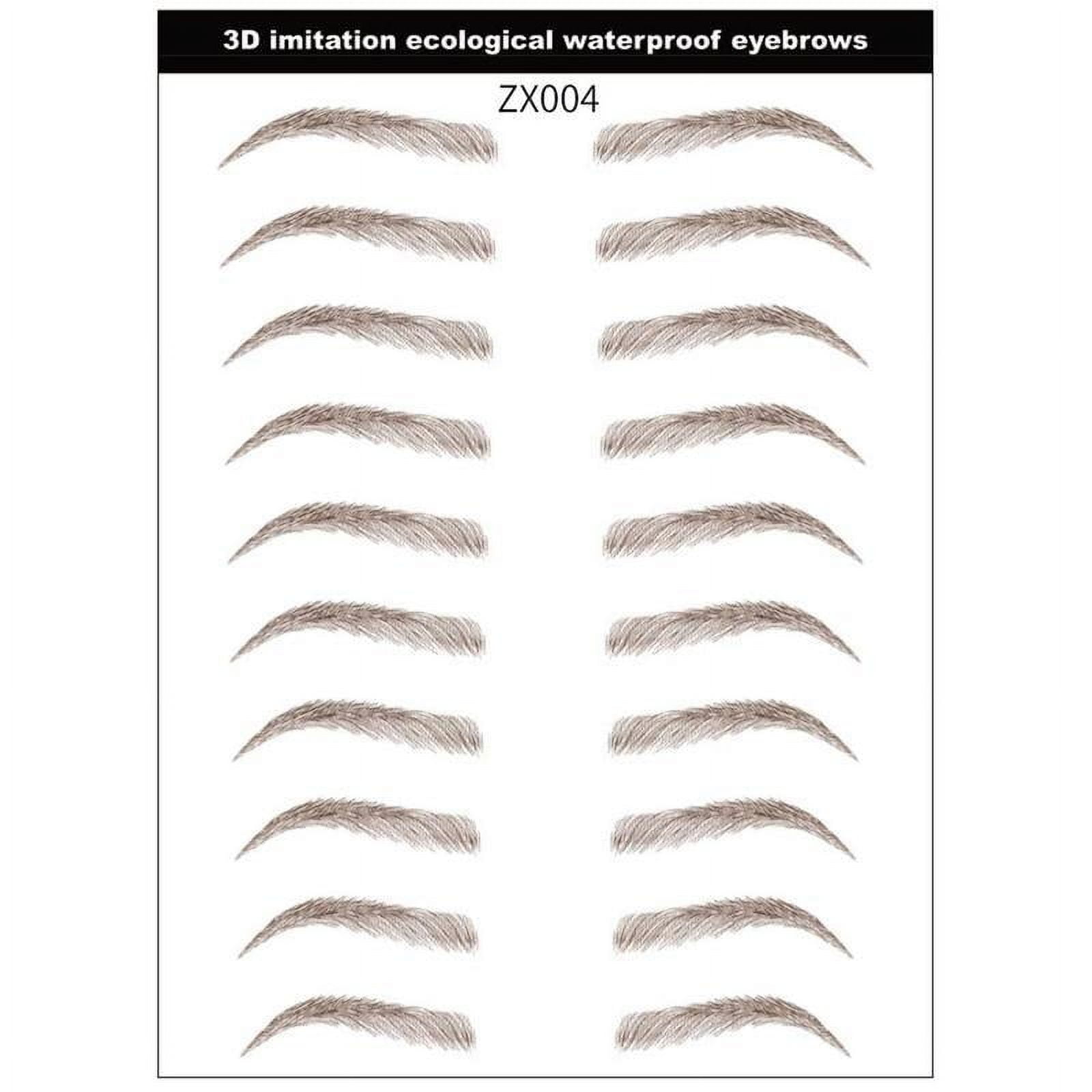 6D Eyebrow Tattoos Stickers Eyebrow Water Transfers Stickers 9/10 Pair Eyebrow Sticker Shaping ...
