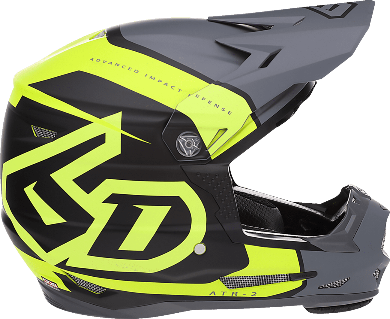 6D Helmets Youth ATR-2Y Offroad Motocross Helmet - Torque - Neon Yellow ...