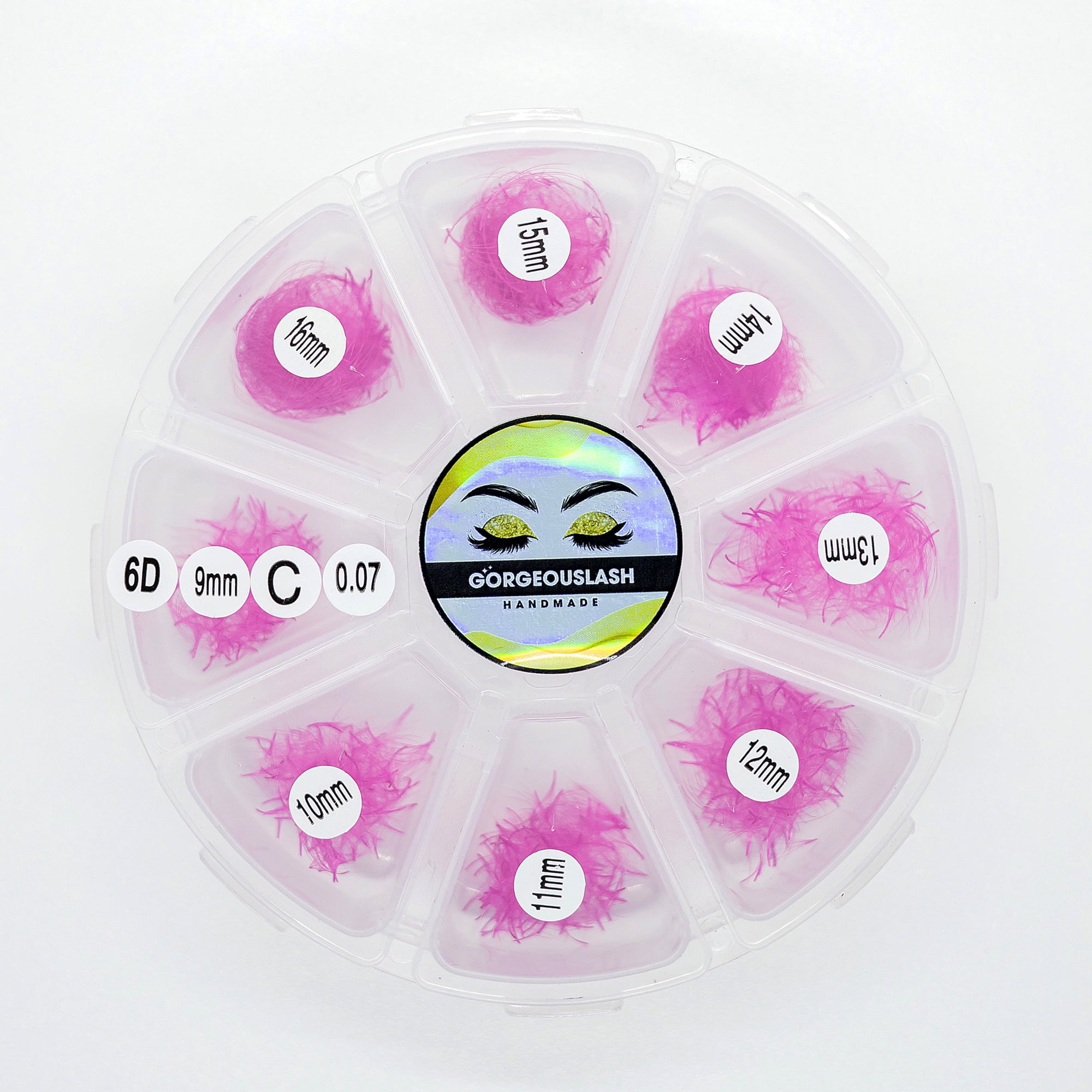 6D Pink Color Lashes, 1000 Premade Volume Fans, Eyelash Extensions ...