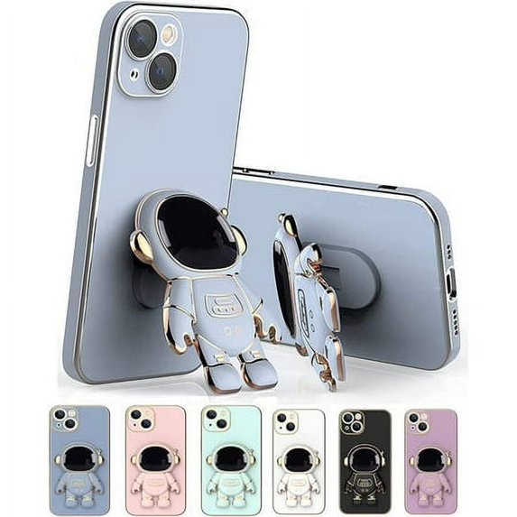6D Plating Astronaut Hidden Stand Case Cover for iPhone 13 Pro Max ...