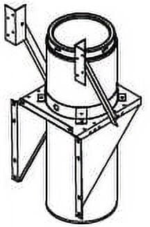 6DT-TSB Adjustable Tee Support Bracket-GA - Walmart.com