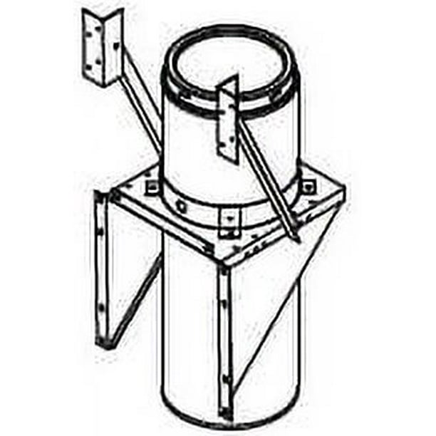 6DT-TSB Adjustable Tee Support Bracket-GA - Walmart Business Supplies
