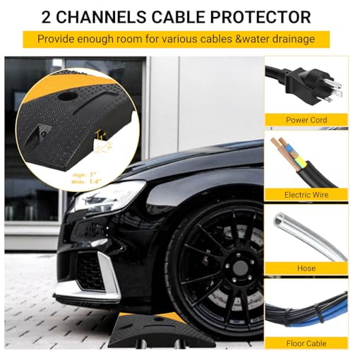 6FT*2 Speed Humps with 8 Bolt, 72inch Rubber Speed Bump, Speed Bumps ...