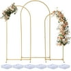 BalsaCircle 7 feet Gold Metal Wedding Arch in Arc de Triomphe Style ...
