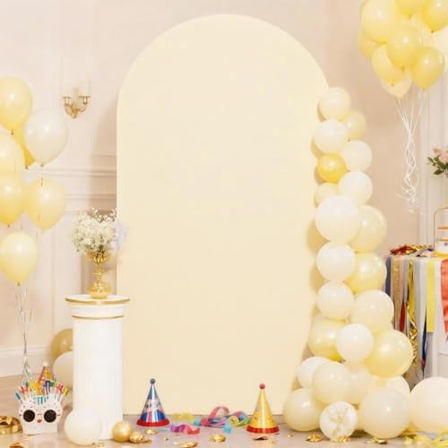6FT Arch Backdrop Cover Ivory Spandex Arch Covers - Chiara Backdrop ...