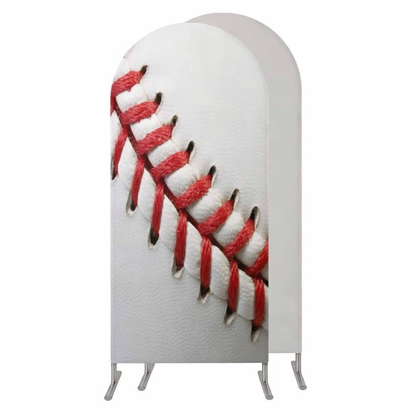 6FT Arch Backdrop Covers, Baseball Wedding Arch Cover Stretchy, Red ...