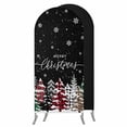 6FT Arch Backdrop Covers, Black Christmas Tree Wedding Arch Cover ...
