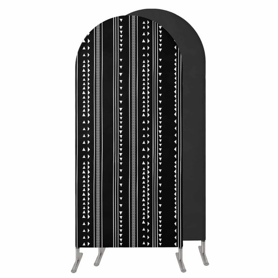6FT Arch Backdrop Covers, Boho White Stripes Wedding Arch Cover ...