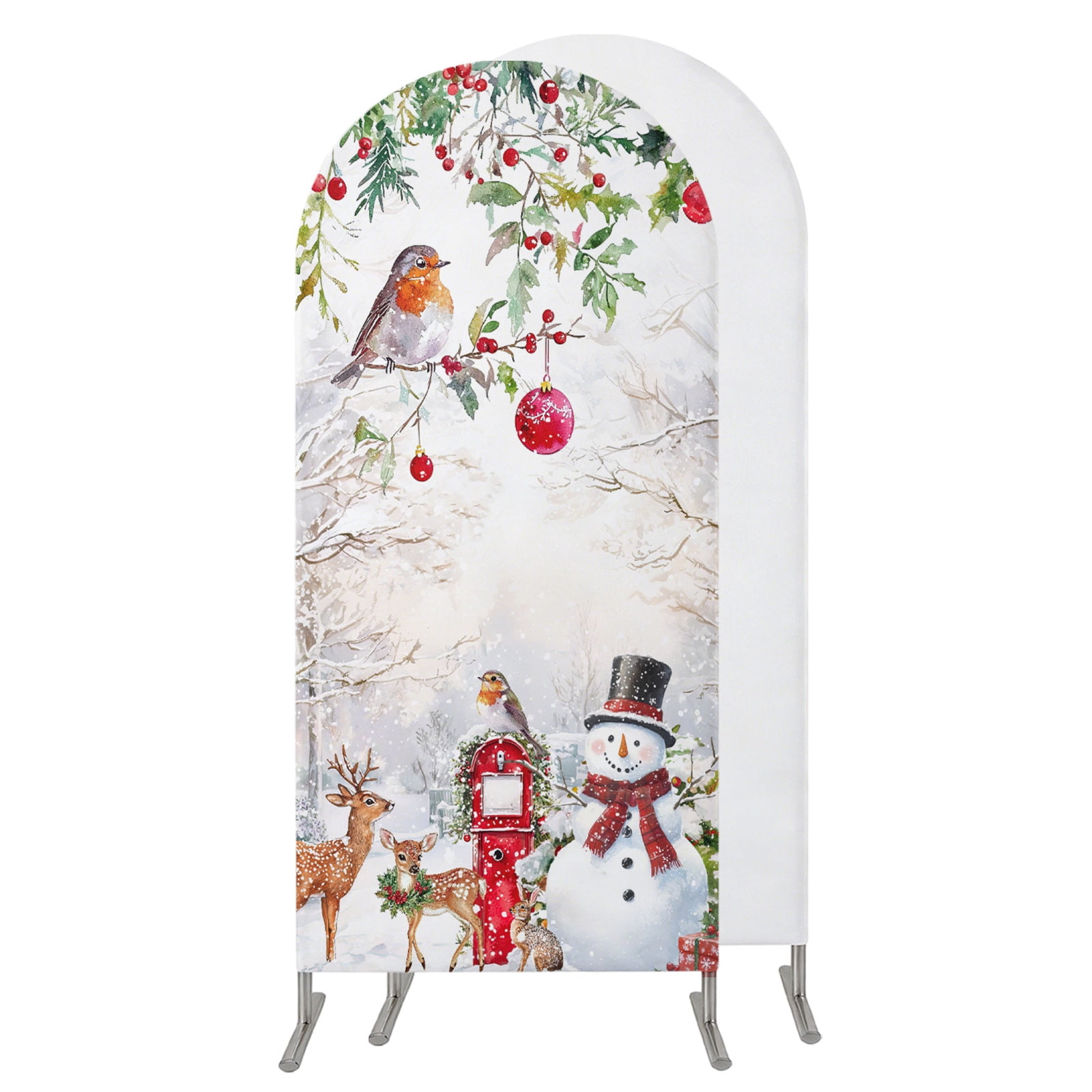 6FT Arch Backdrop Covers, Christmas Wedding Arch Cover Stretchy ...