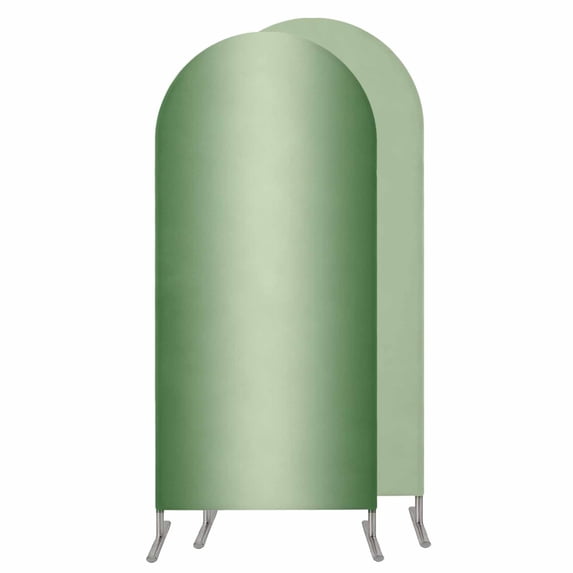 6FT Arch Backdrop Covers, Green Ombre Wedding Arch Cover Stretchy ...
