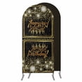 6FT Arch Backdrop Covers, Happy Birthday Wedding Arch Cover Stretchy ...