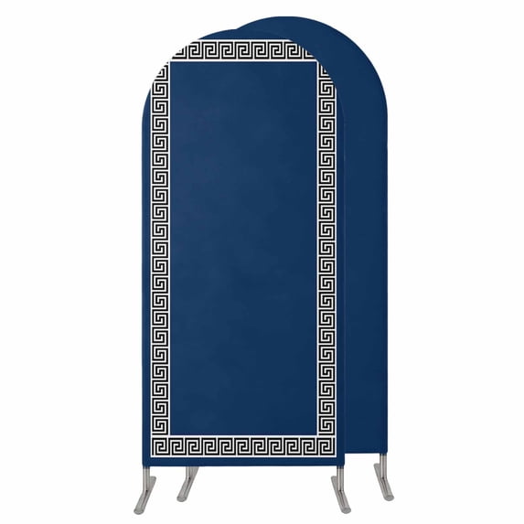 6FT Arch Backdrop Covers, Navy Blue Wedding Arch Cover Stretchy, Black ...