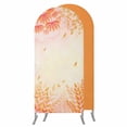 6FT Arch Backdrop Covers, Orange Yellow Fall Wedding Arch Cover ...