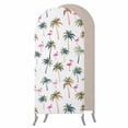 6FT Arch Backdrop Covers, Palm Trees Wedding Arch Cover Stretchy ...