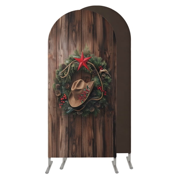 6FT Arch Backdrop Covers, Western Christmas Wedding Arch Cover Stretchy ...