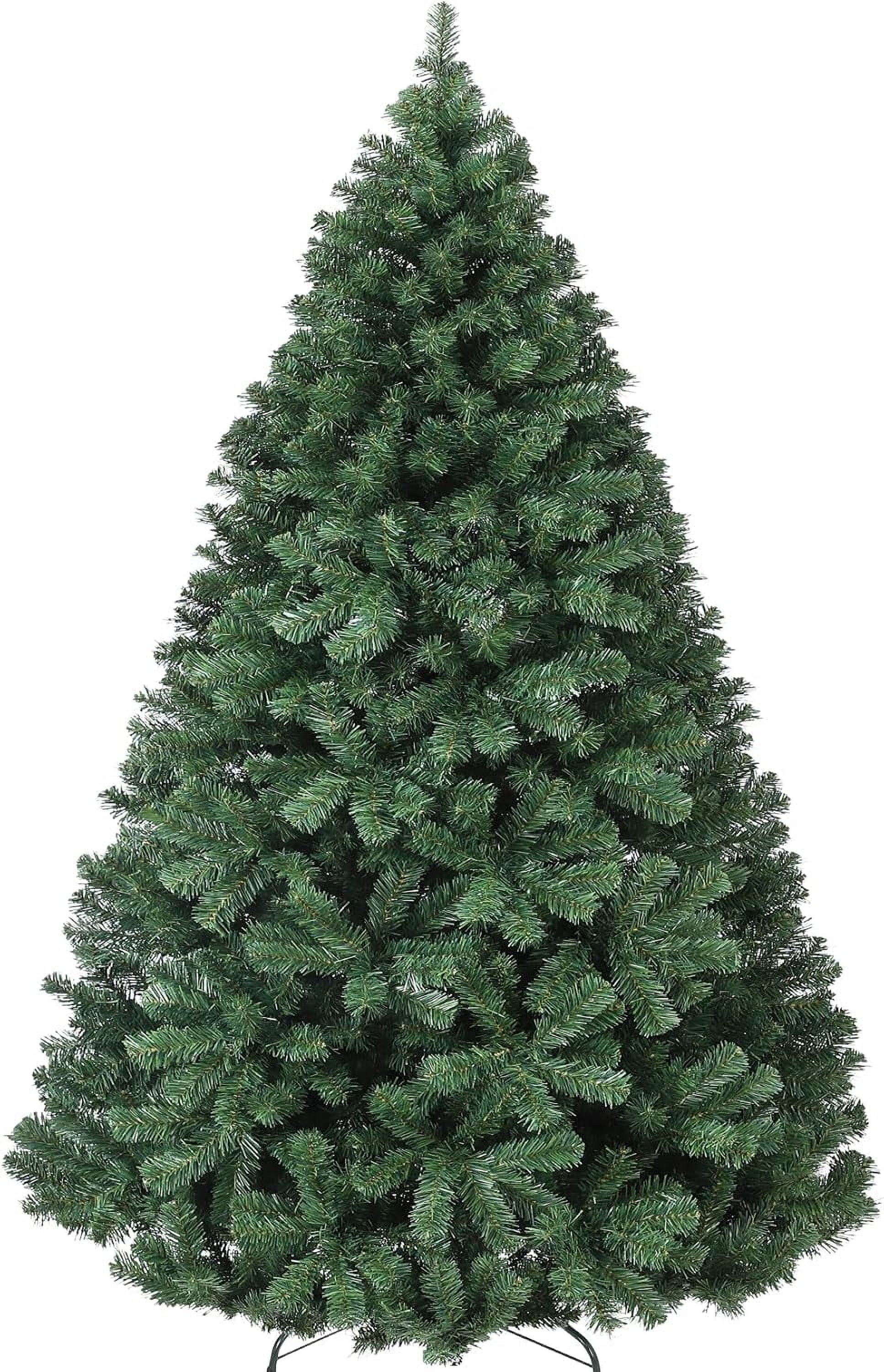 6FT Artificial Christmas Tree - Fluffy Fraser Fir Unlit Hinged Design ...