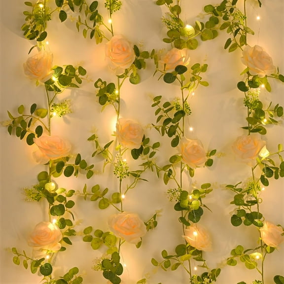 Dadiaei Eucalyptus Leaf Decorative Rope Garden Garland for Wedding ...