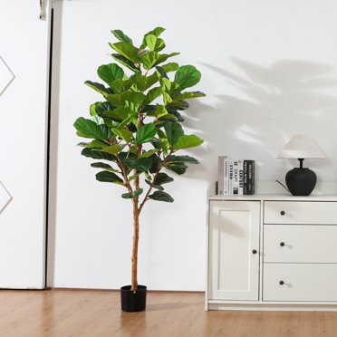 6 ft Indoor Artificial Moringa Oleifera Tree, Faux Horse Radish Plant ...